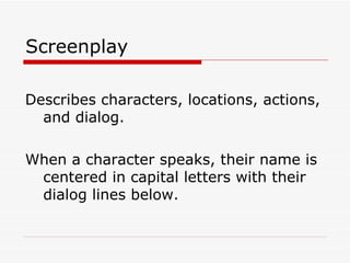 Parts of a Script | PPT