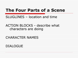 Parts of a Script | PPT