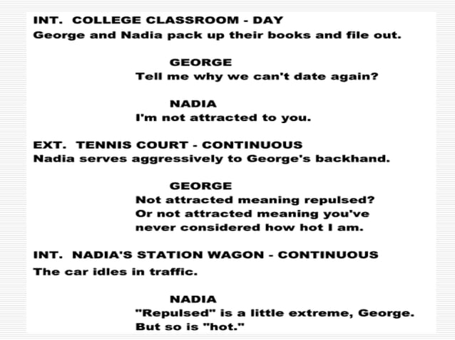 Parts of a Script | PPT