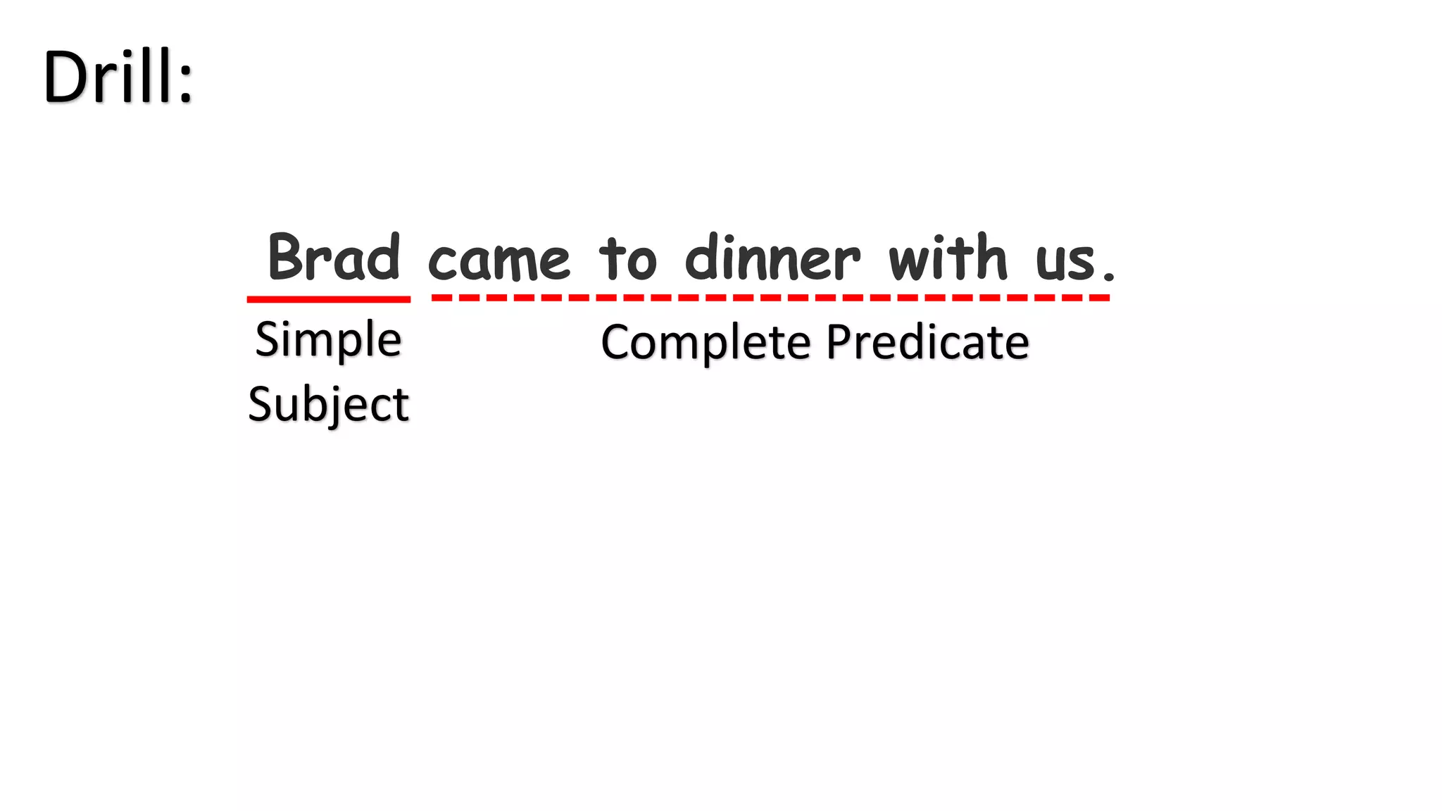 Parts of a sentence | PPTX