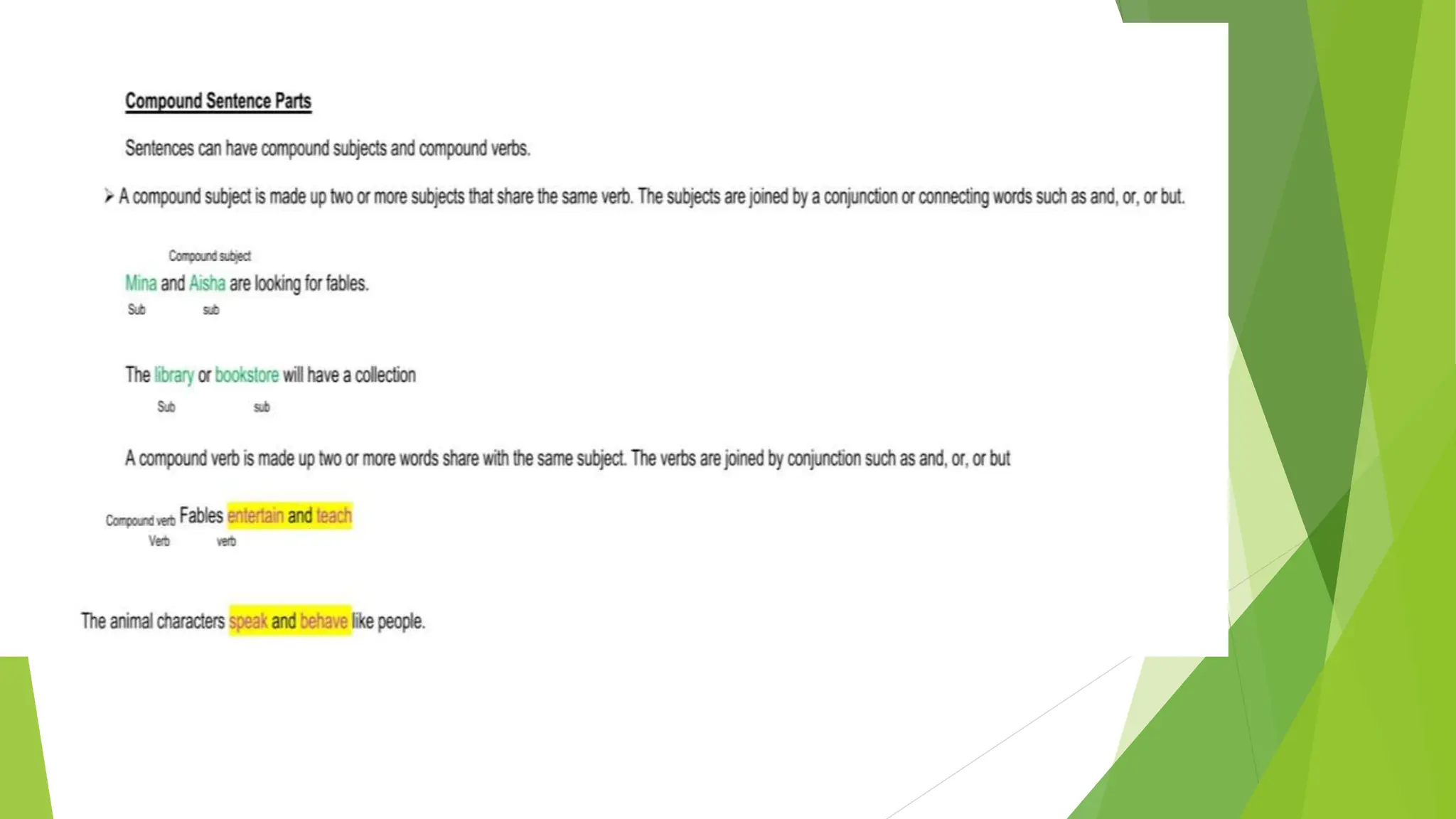Parts of a Sentence.pptx | Programming Languages | Computing