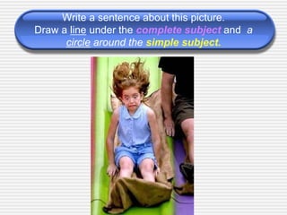 Parts of a sentence 6th grade | PPT