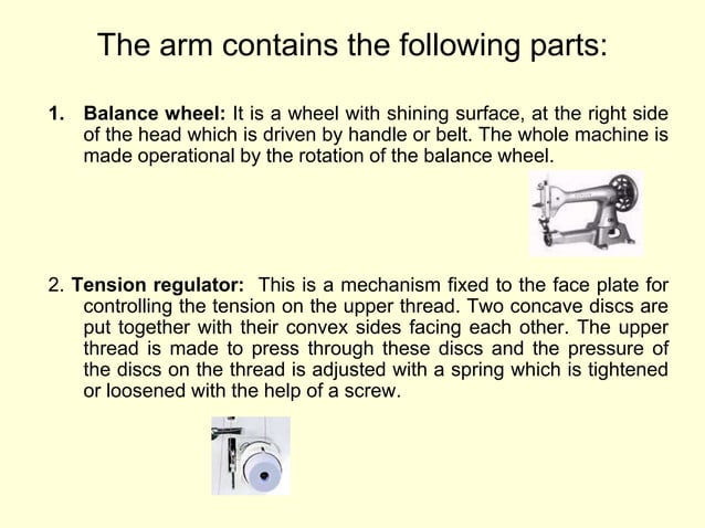 Parts of a sewing machine lock stitch machine | PPT