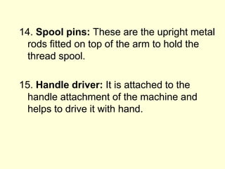 Parts of a sewing machine lock stitch machine | PPT