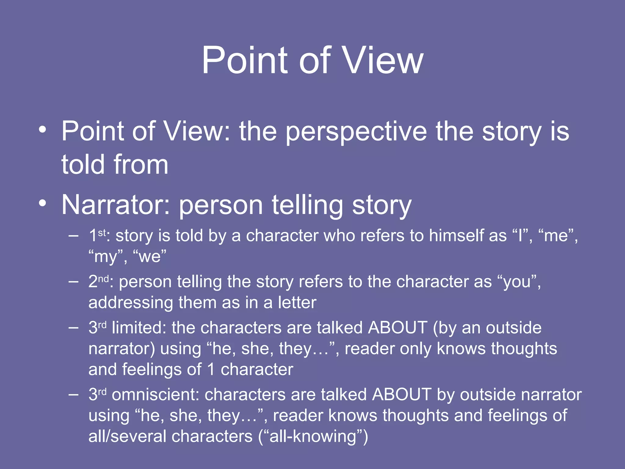 Parts Of A Story | PPT