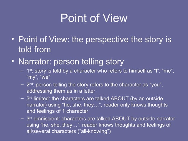 Parts Of A Story | PPT
