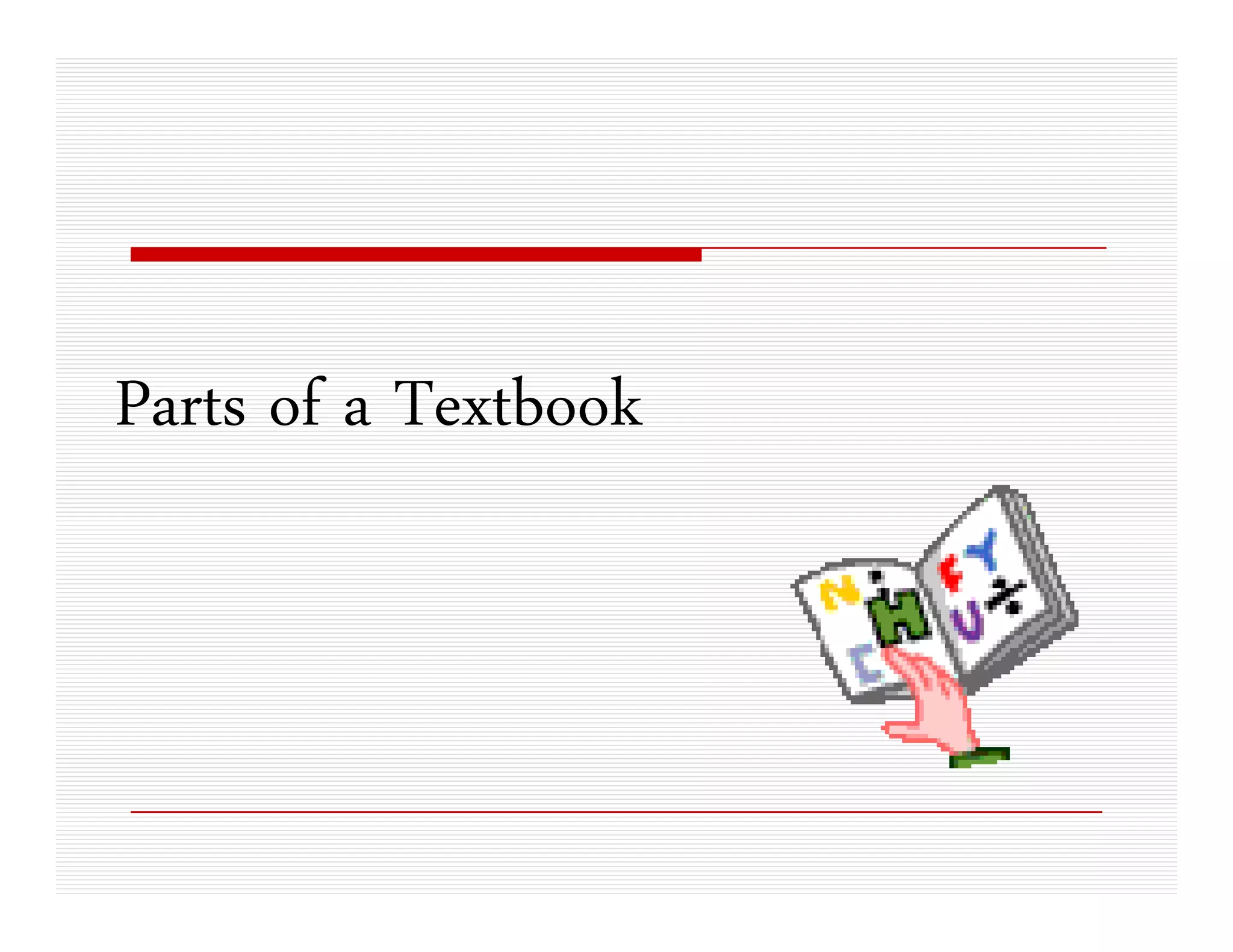 Parts of a textbook | PDF