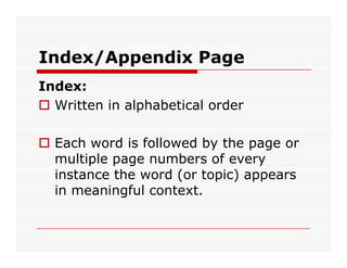 Parts of a textbook | PDF