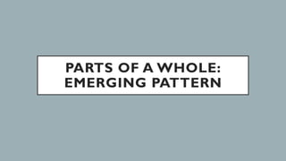 Parts of a Whole.pptx emerging patterns and | PPTX