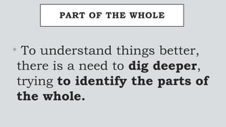 Parts of a Whole.pptx emerging patterns and | PPTX