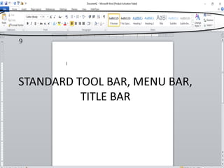 Computer: Parts of a Window | PPTX