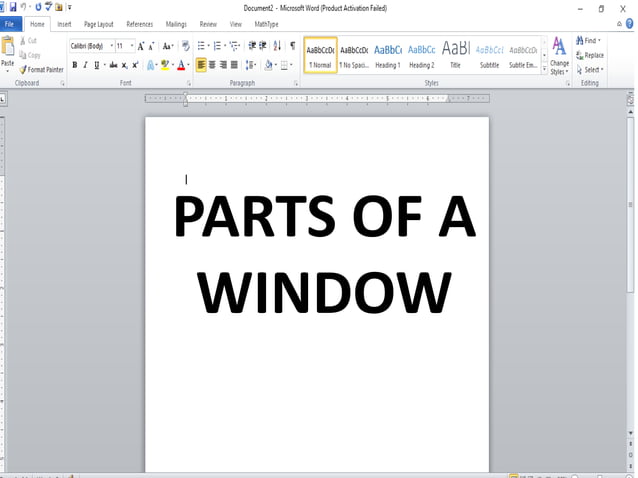 Computer: Parts of a Window | PPTX