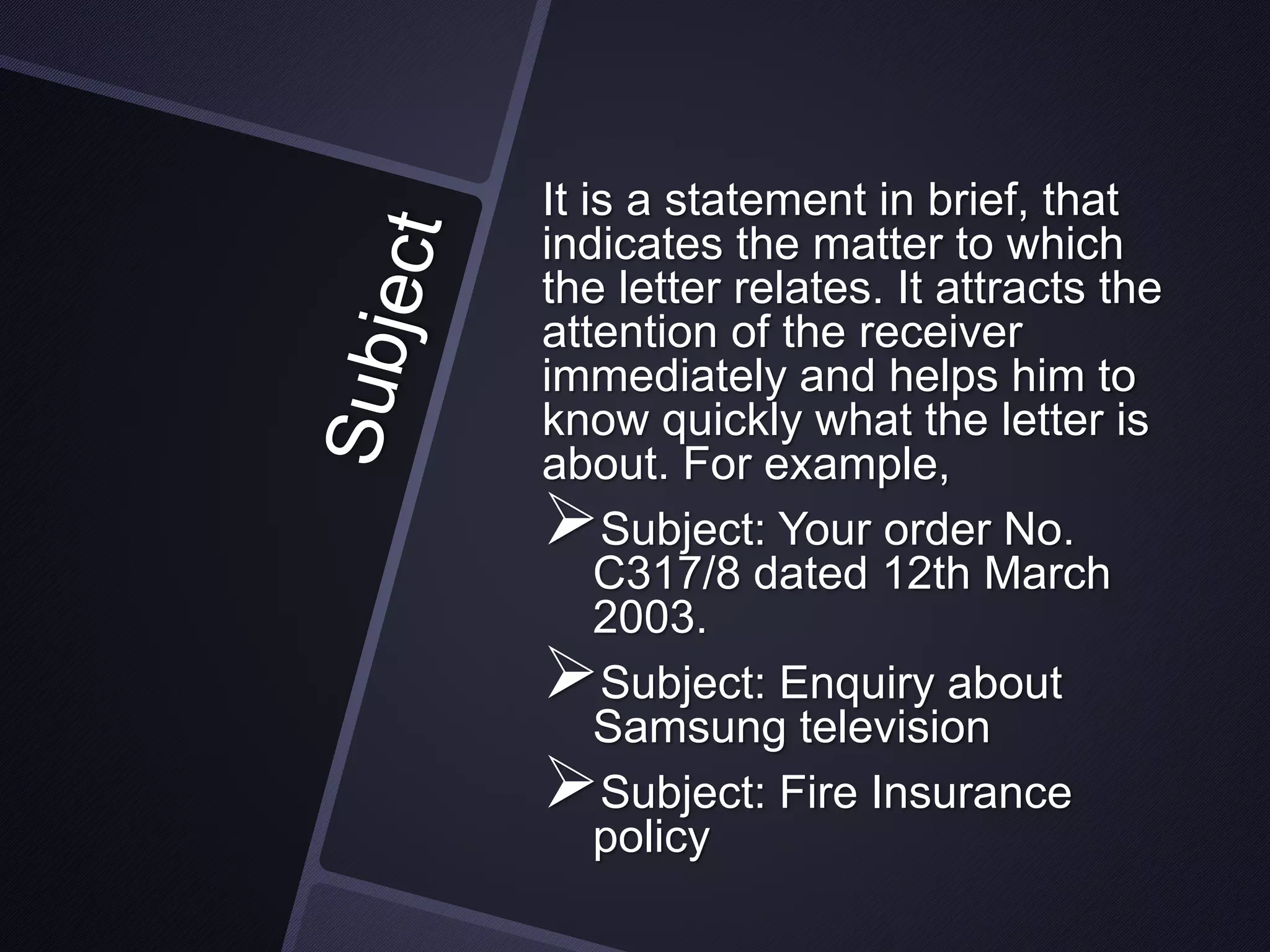 Parts of business letter | PPTX