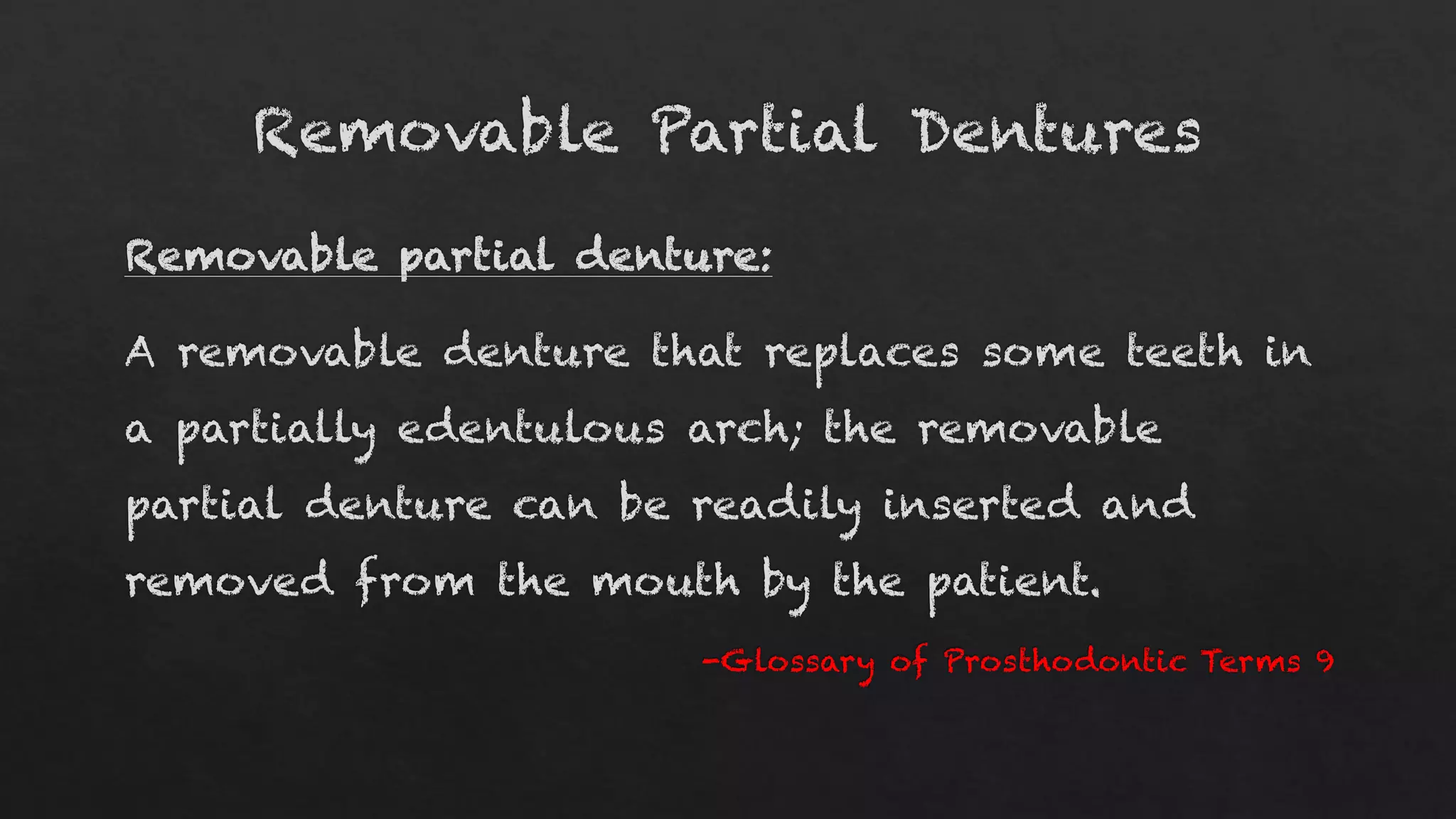 Parts of Cast Partial Dentures | PDF