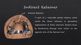 Parts of Cast Partial Dentures | PDF