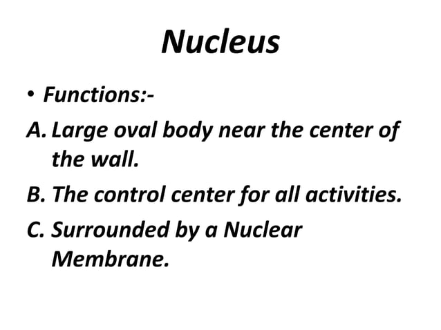 Parts of cell and their functions | PPTX