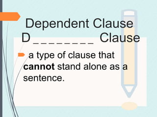 Parts of Complex Sentence | PPTX