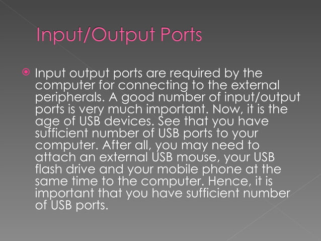 Parts of Computer | PPT | Computer Peripherals | Computing