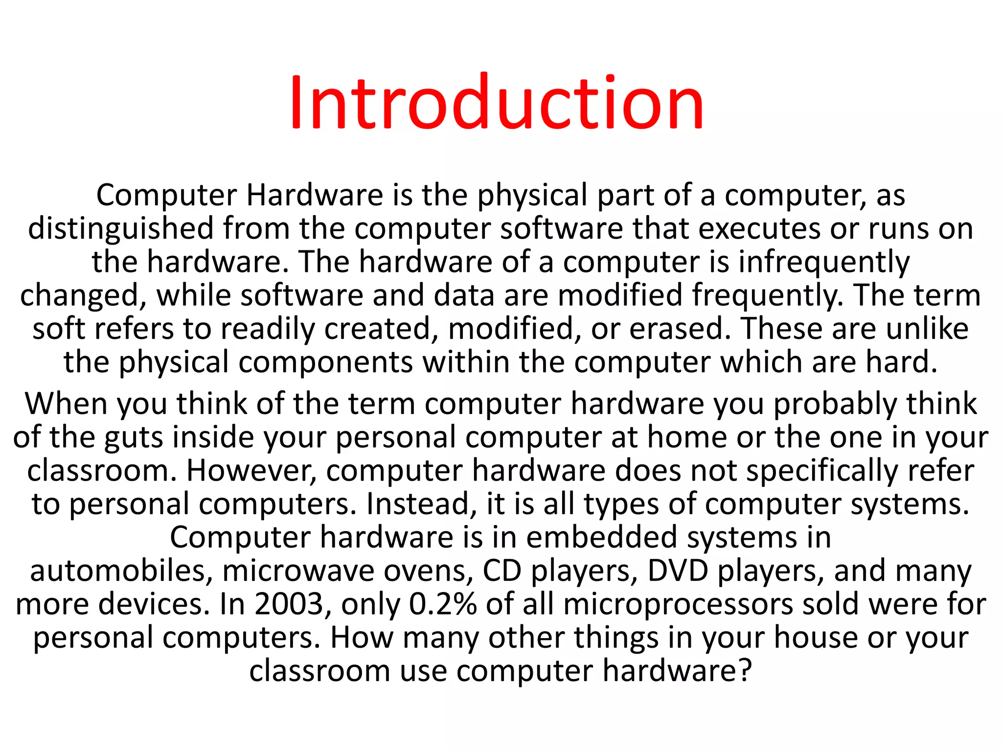 Parts of computer | PPT