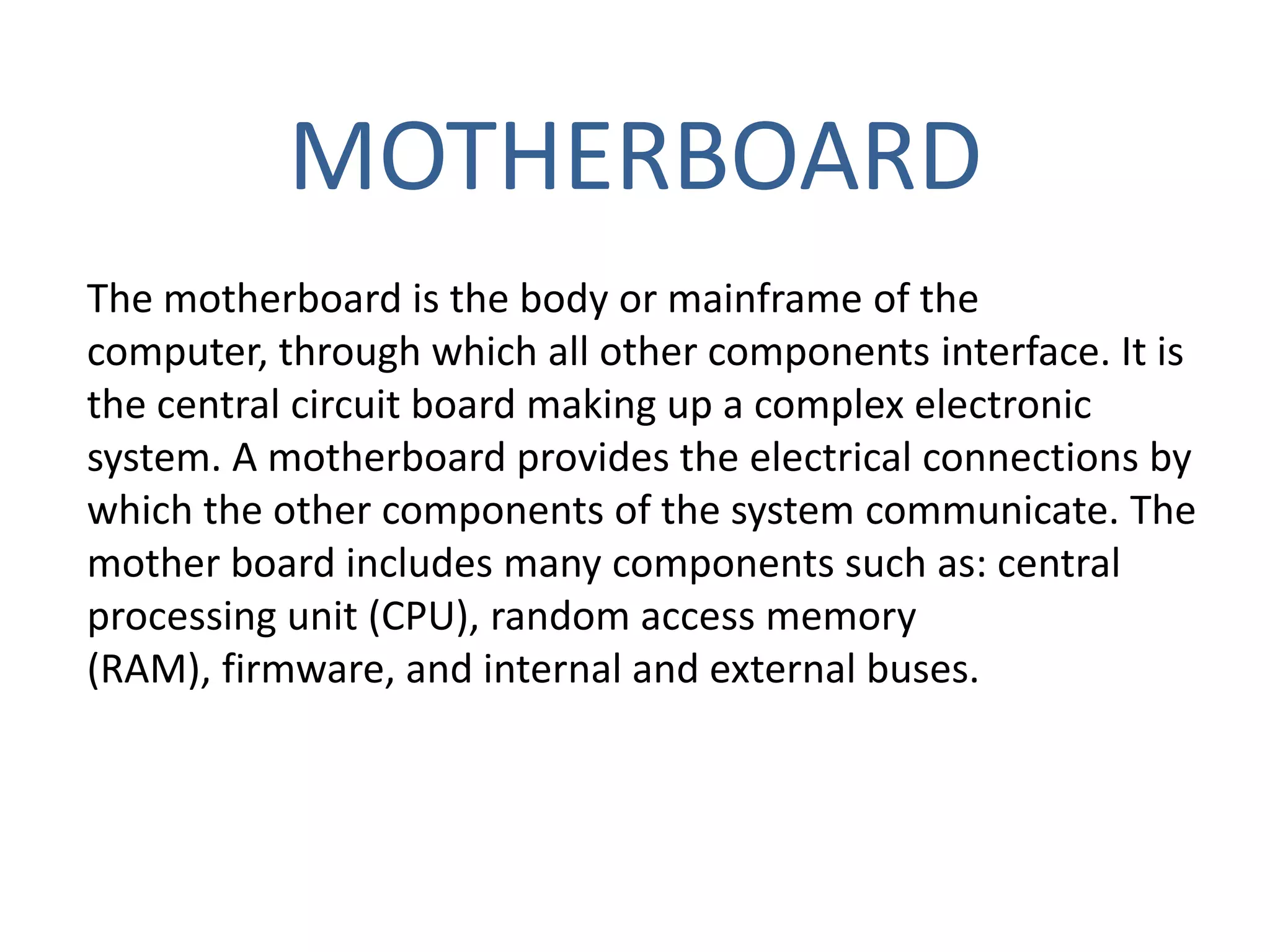 Parts of computer | PPTX