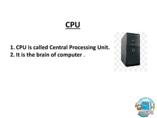 Parts of computer | PPTX