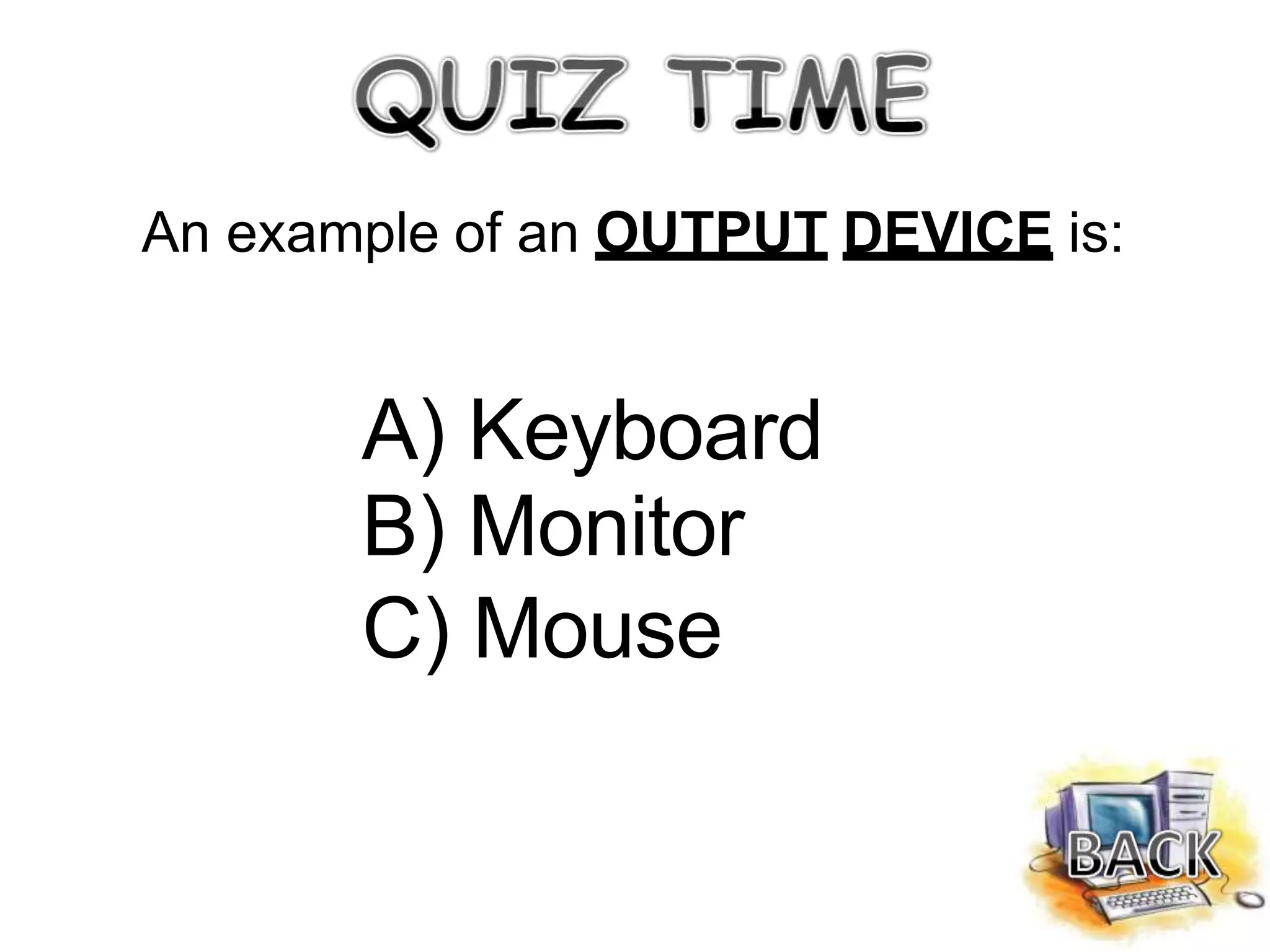Parts of computer for basic class | PPTX