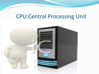Parts of computer,input,output | PPTX