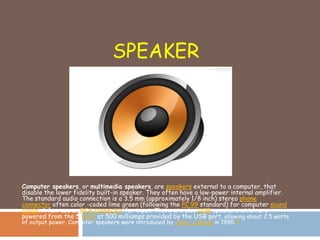 Parts of computer powerpoint | PPTX