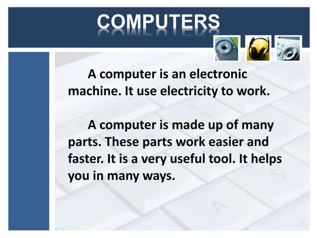 Basic Parts of Computer | PPTX | Data Storage and Warehousing | Computing