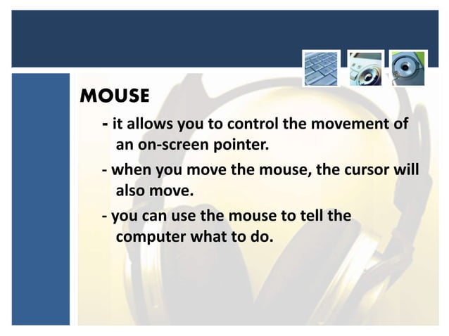 Basic Parts of Computer | PPTX | Data Storage and Warehousing | Computing