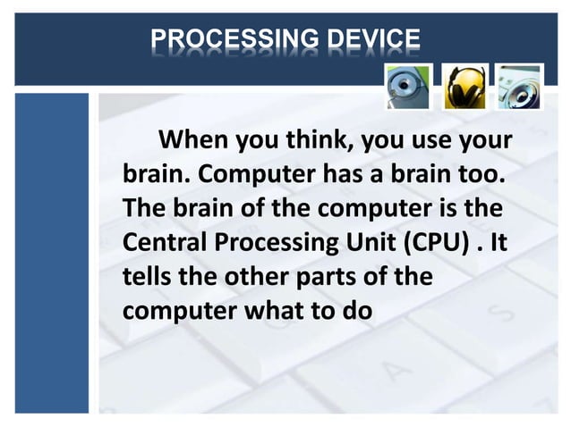 Basic Parts of Computer | PPTX | Data Storage and Warehousing | Computing