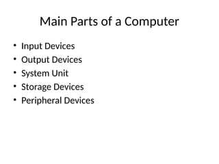 Parts_of_Computer_Presentation.pptxgdfgdfgdfgdg | PPTX