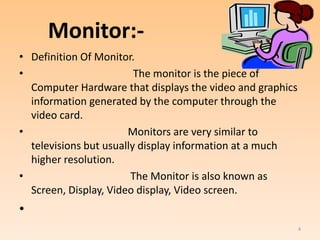 foedumed:Parts of computer system 29_16 | PPTX | Computer Peripherals ...