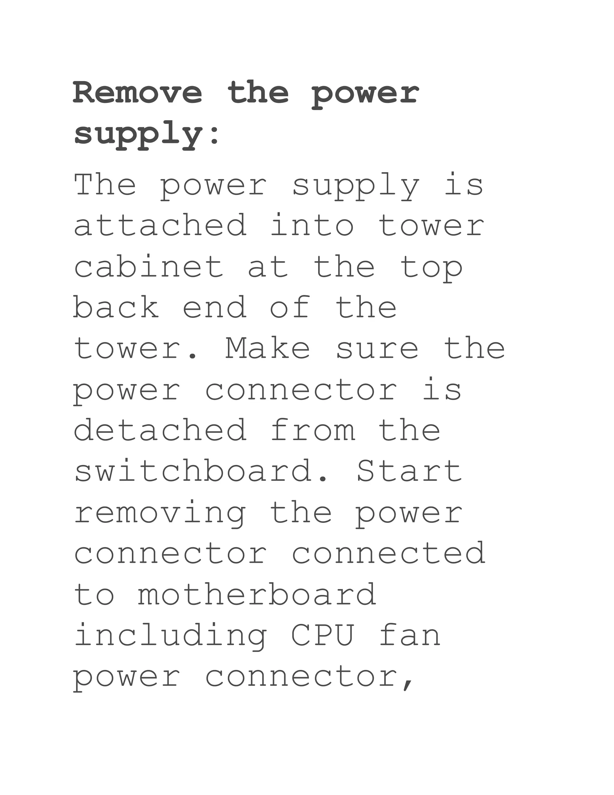 Parts of computer system (how to assemble and disassemble the computer ...