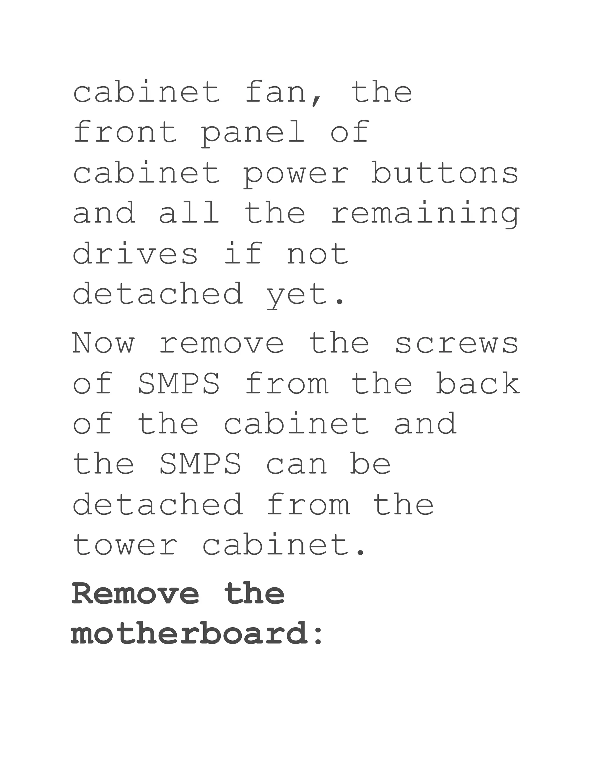 Parts of computer system (how to assemble and disassemble the computer) | DOCX