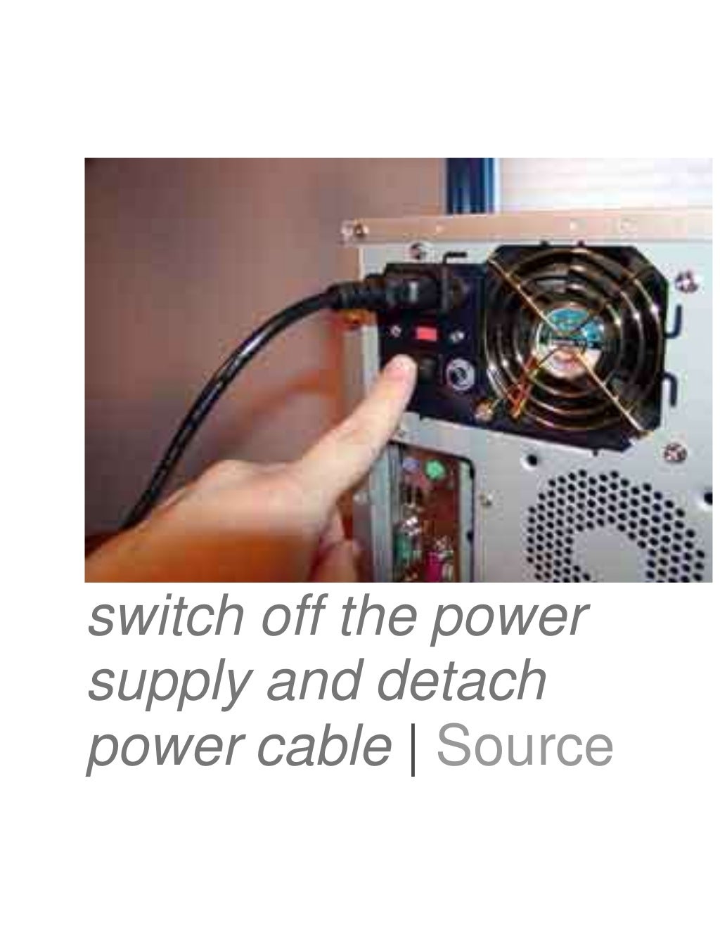Parts of computer system (how to assemble and disassemble the compute…