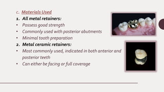 Parts of fixed partial denture | PPTX