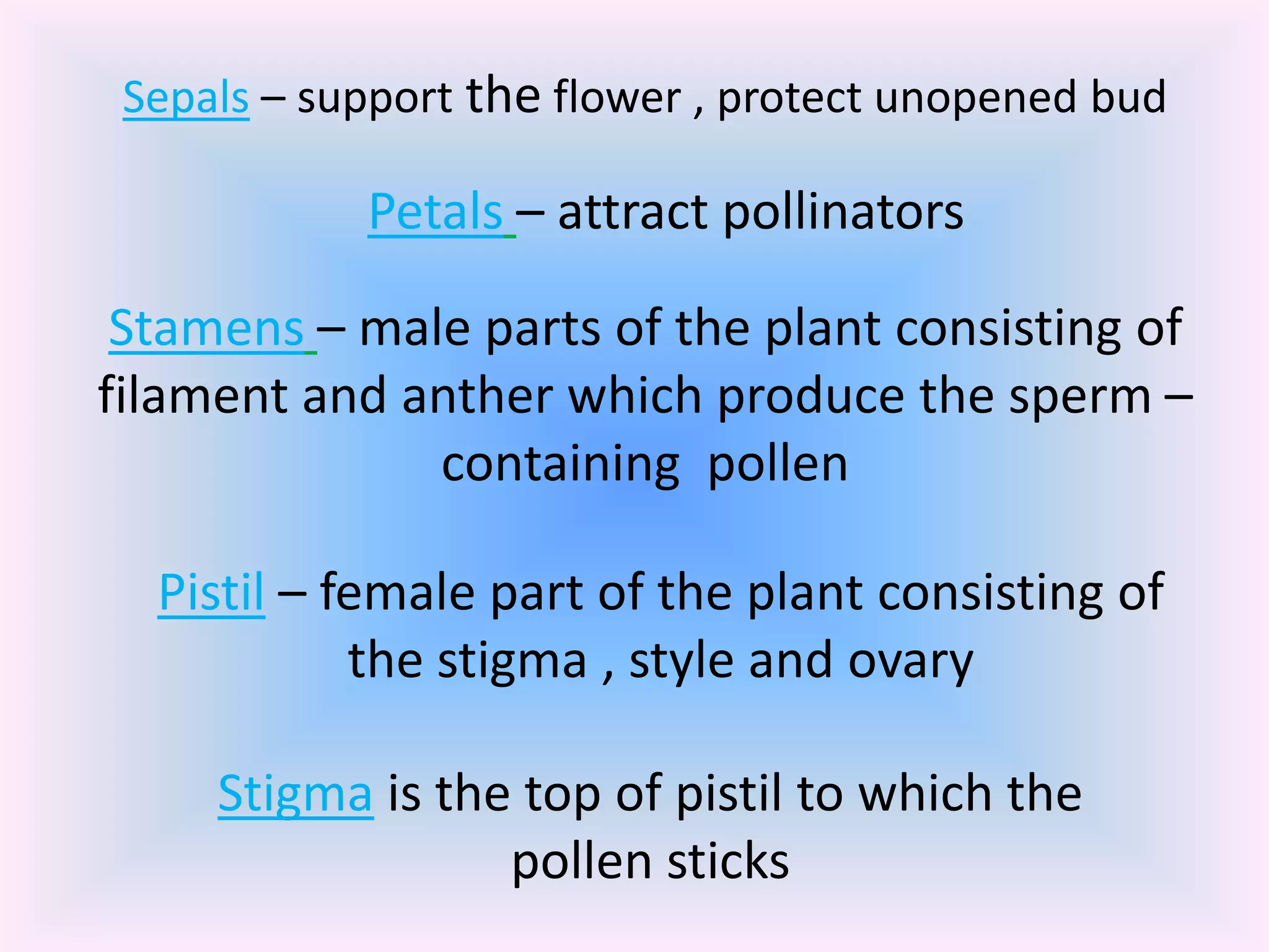 Parts of flower | PPTX