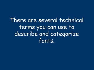 Parts of fonts | PPTX