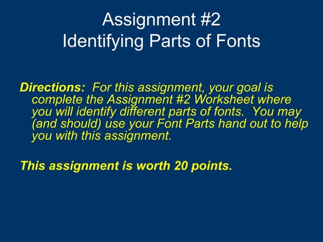 Parts of fonts | PPTX