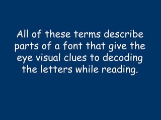 Parts of fonts | PPTX