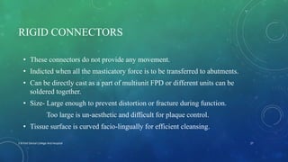 COMPONENTS OF FIXED PARTIAL DENTURE | PPTX