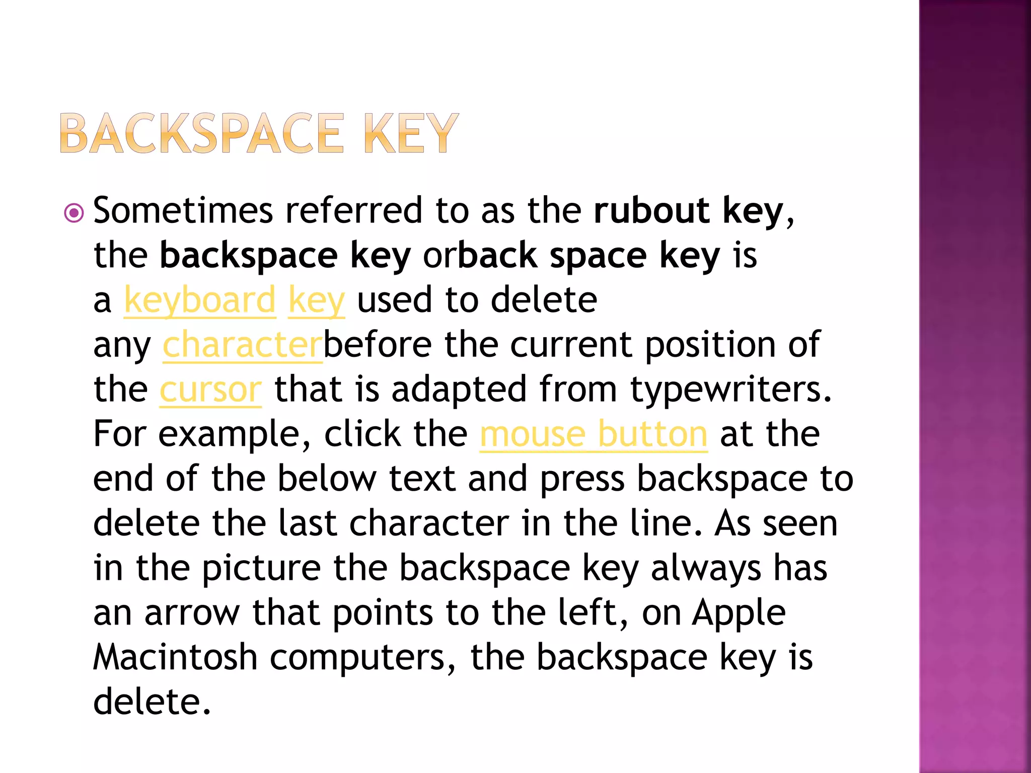 Parts of Keyboard | PPTX