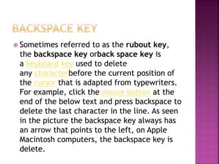 Parts of Keyboard | PPTX