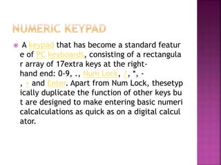 Parts of Keyboard | PPTX