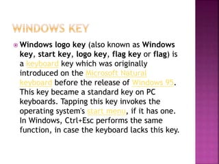Parts of Keyboard | PPTX