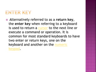 Parts of Keyboard | PPTX