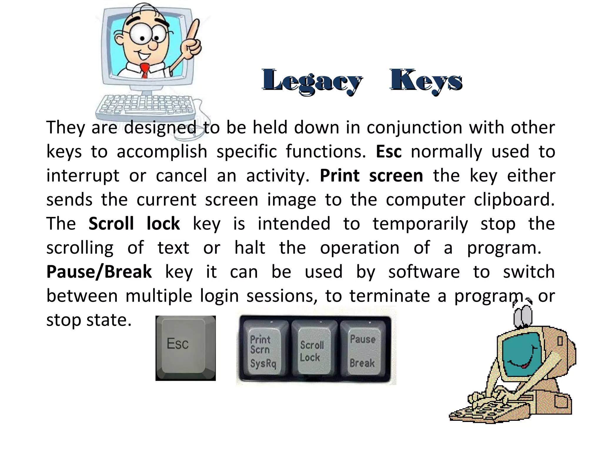 Parts of keyboard and proper handling | PPT