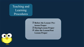 Parts of Lesson Exemplar, a roadmap for teaching.pptx