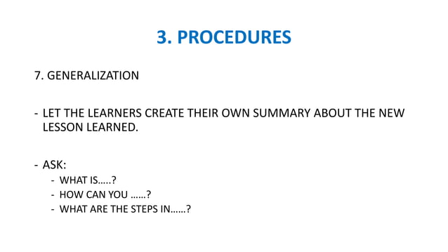 PARTS OF LESSON PLAN.pptx | Homework and Study | Education